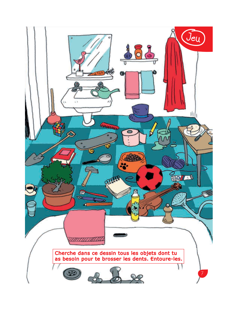 Affiches et fiches de jeux sur l'hygiène bucco-dentaire